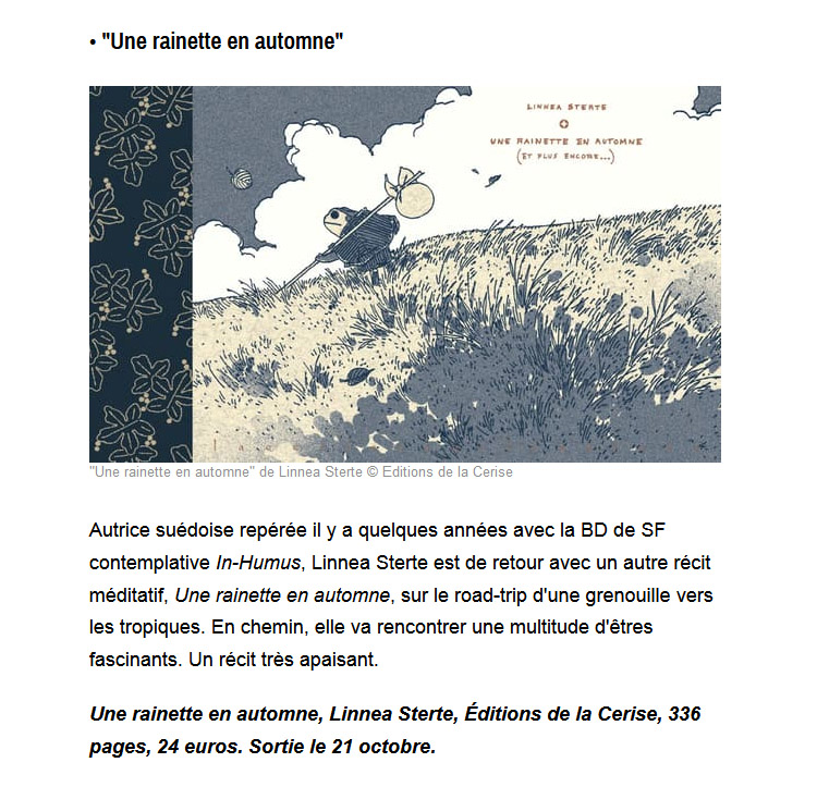 Une rainette en automne - Revue de presse novembre 2022 - Le blog des ...